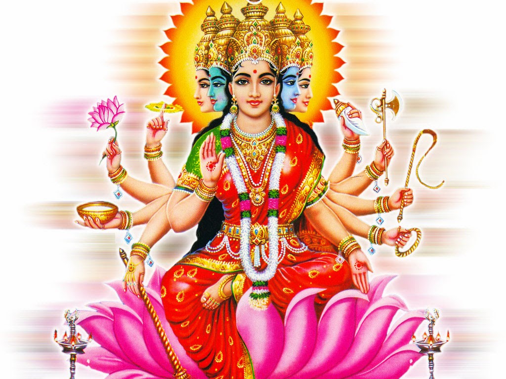 Goddess Devi Gayatri Mata Desktop HD Wallpapers Images | Hindu God ...
